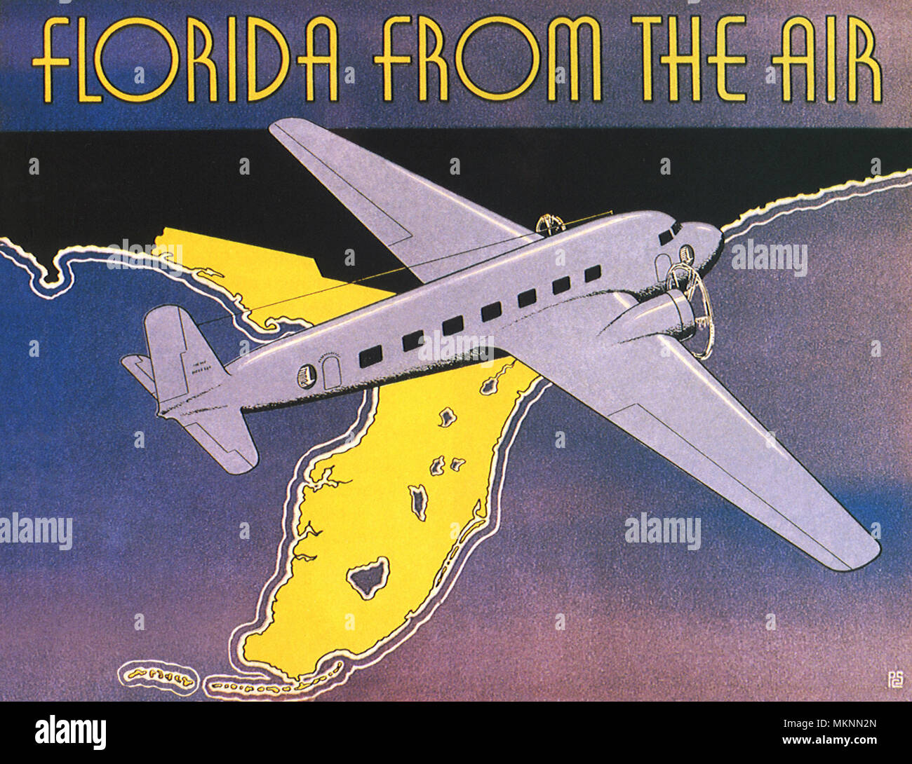 Vintage florida travel poster hi-res stock photography and images - Alamy