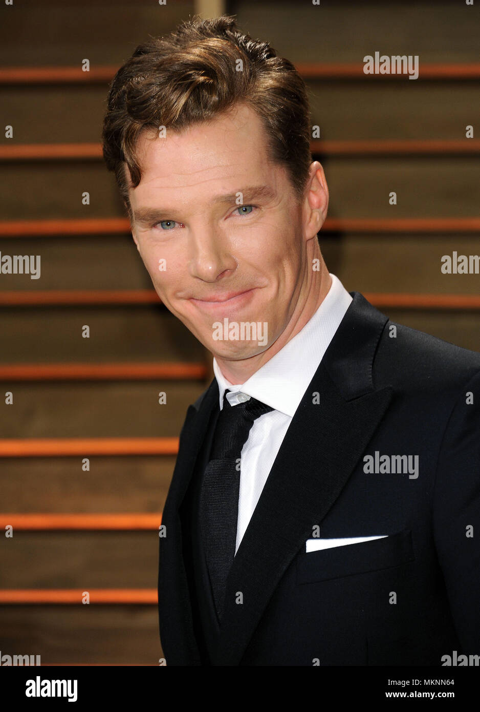 benedict cumberbatch arriving at the Vanity Fair Oscars 2014 Party at ...
