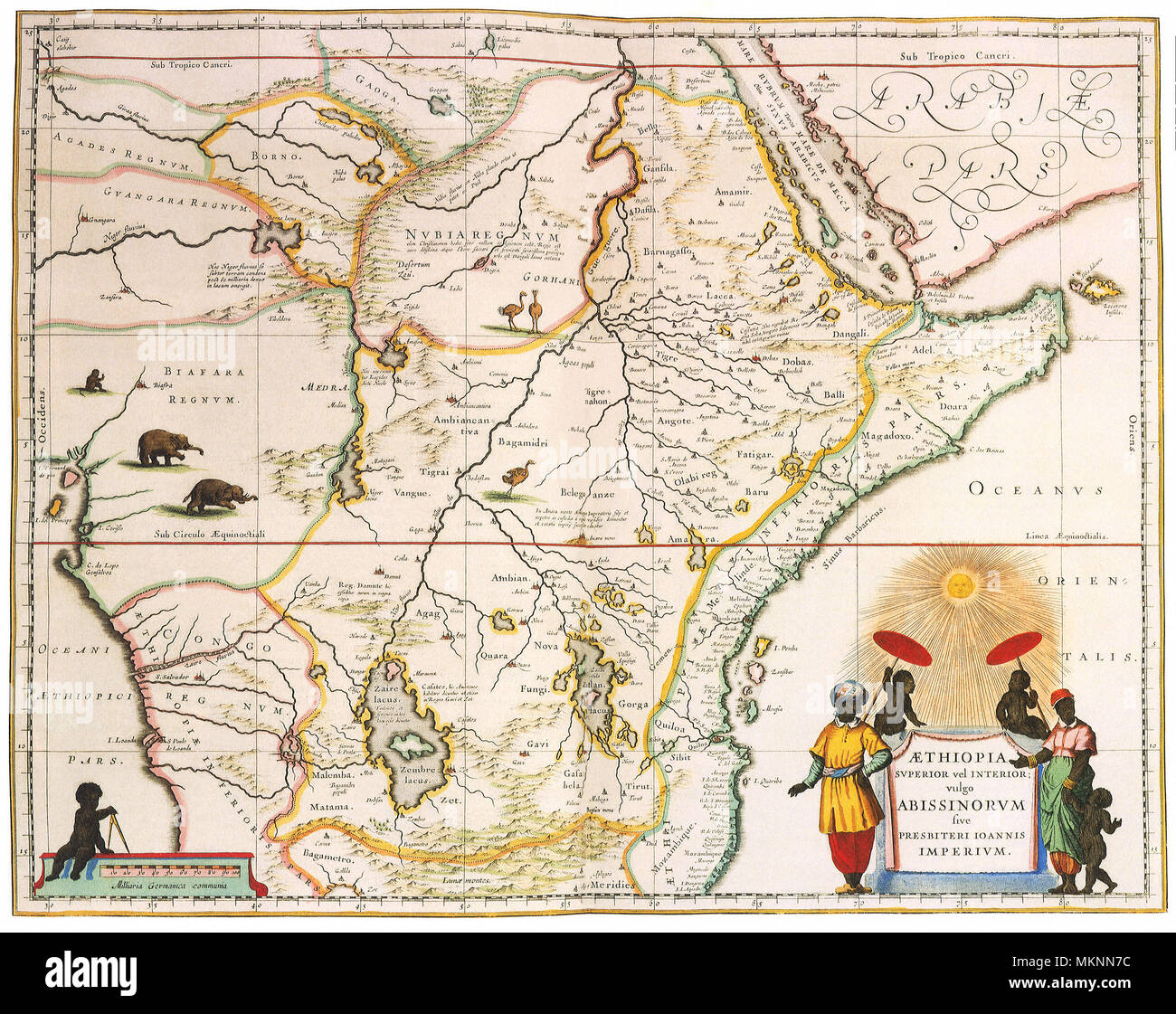 Old map central africa hi-res stock photography and images - Alamy