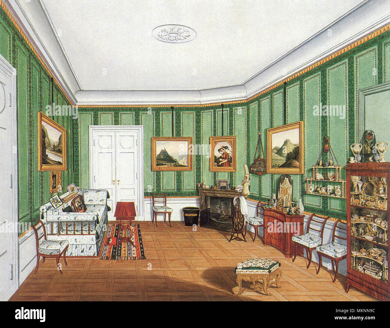 In The Summer House at Lainz Stock Photo - Alamy