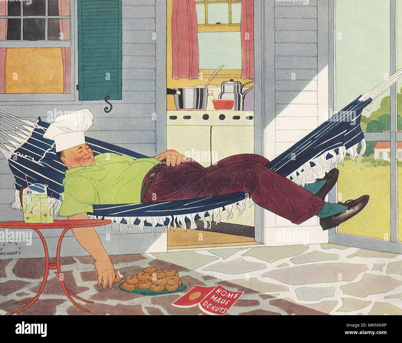 Exhausted chef hi-res stock photography and images - Alamy