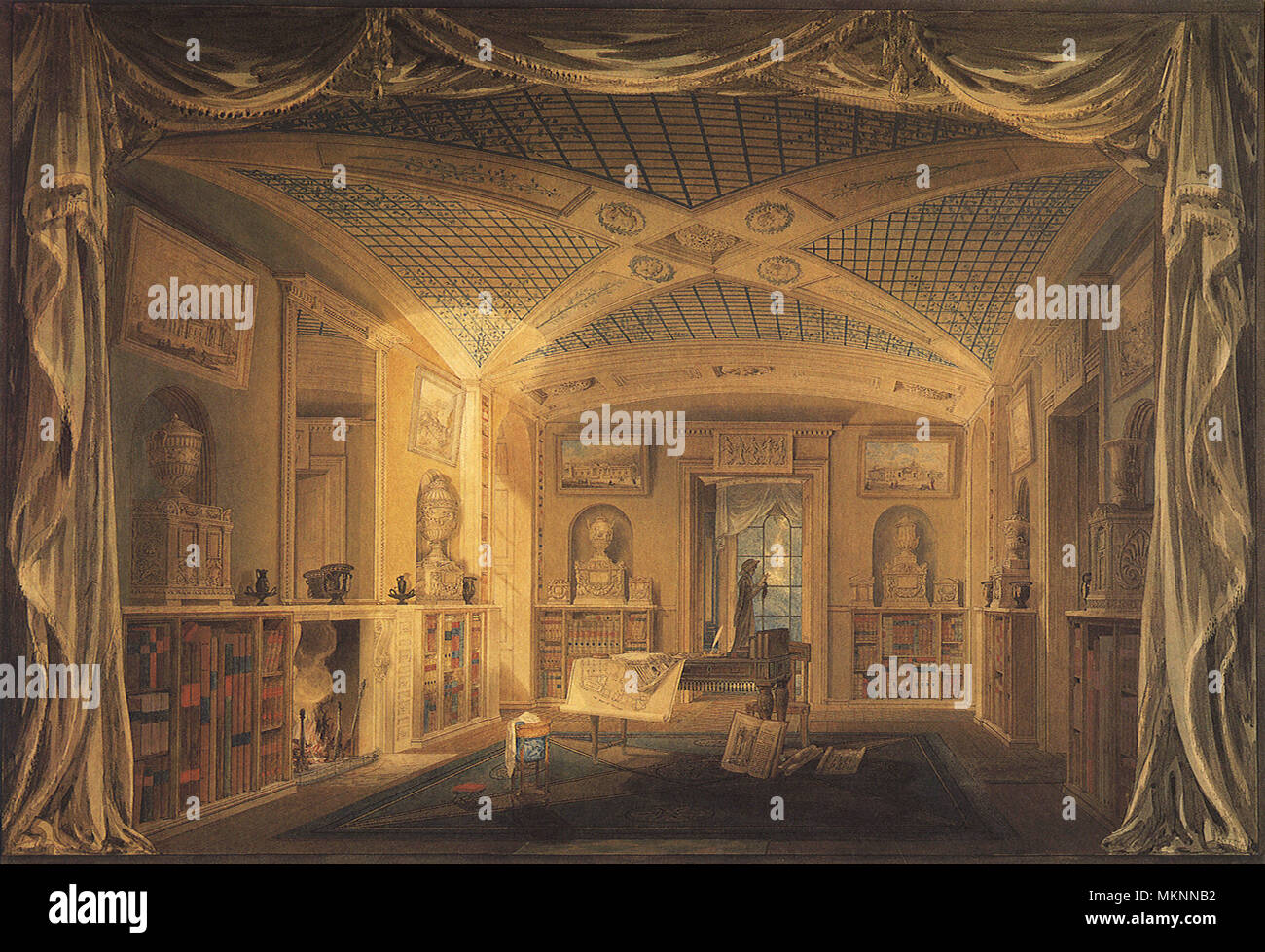 Pitzhanger Manor: Front Parlour Stock Photo - Alamy