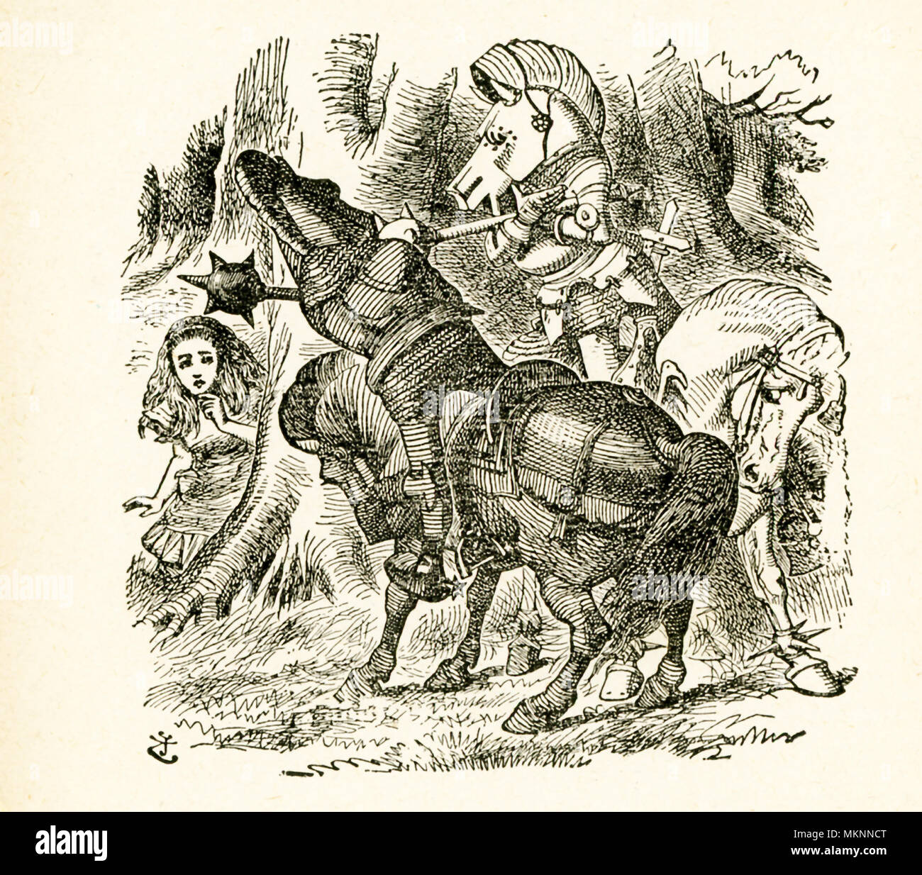 White knight alice hi-res stock photography and images - Alamy