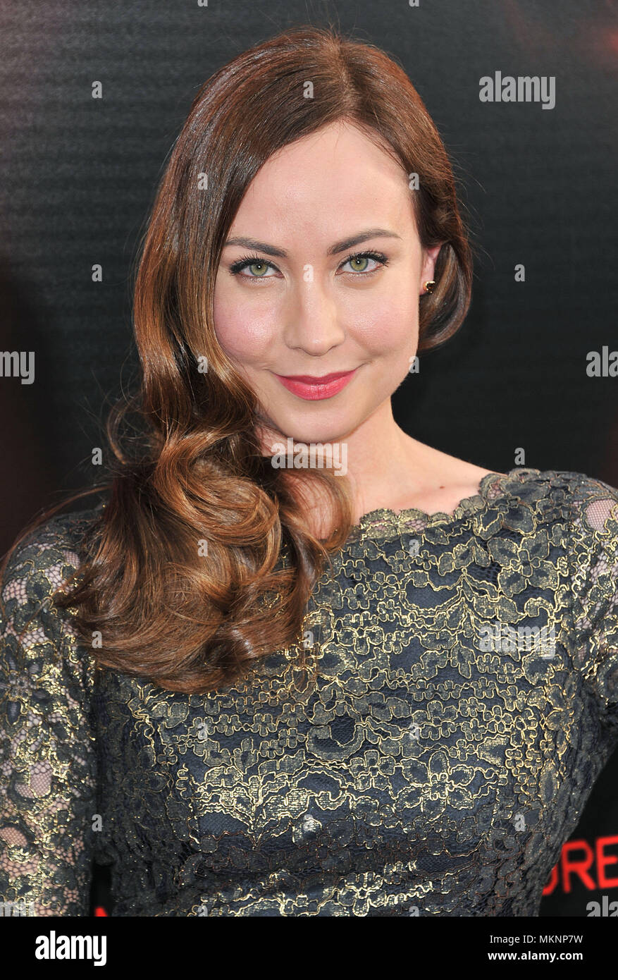 Courtney Ford arriving at True Blood Season 6 Premiere at the Arclight ...