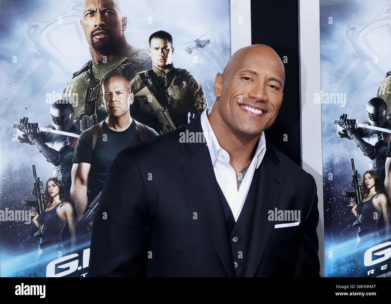 Dwayne Johnson - The Rock at the G.I. Joe Retaliation Premiere at the ...