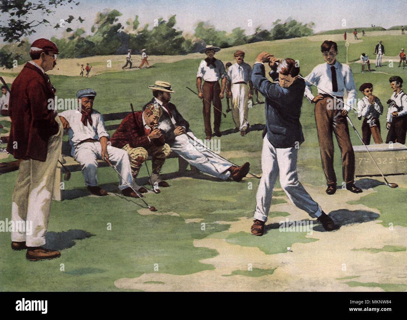 Vintage golf course hi-res stock photography and images - Alamy