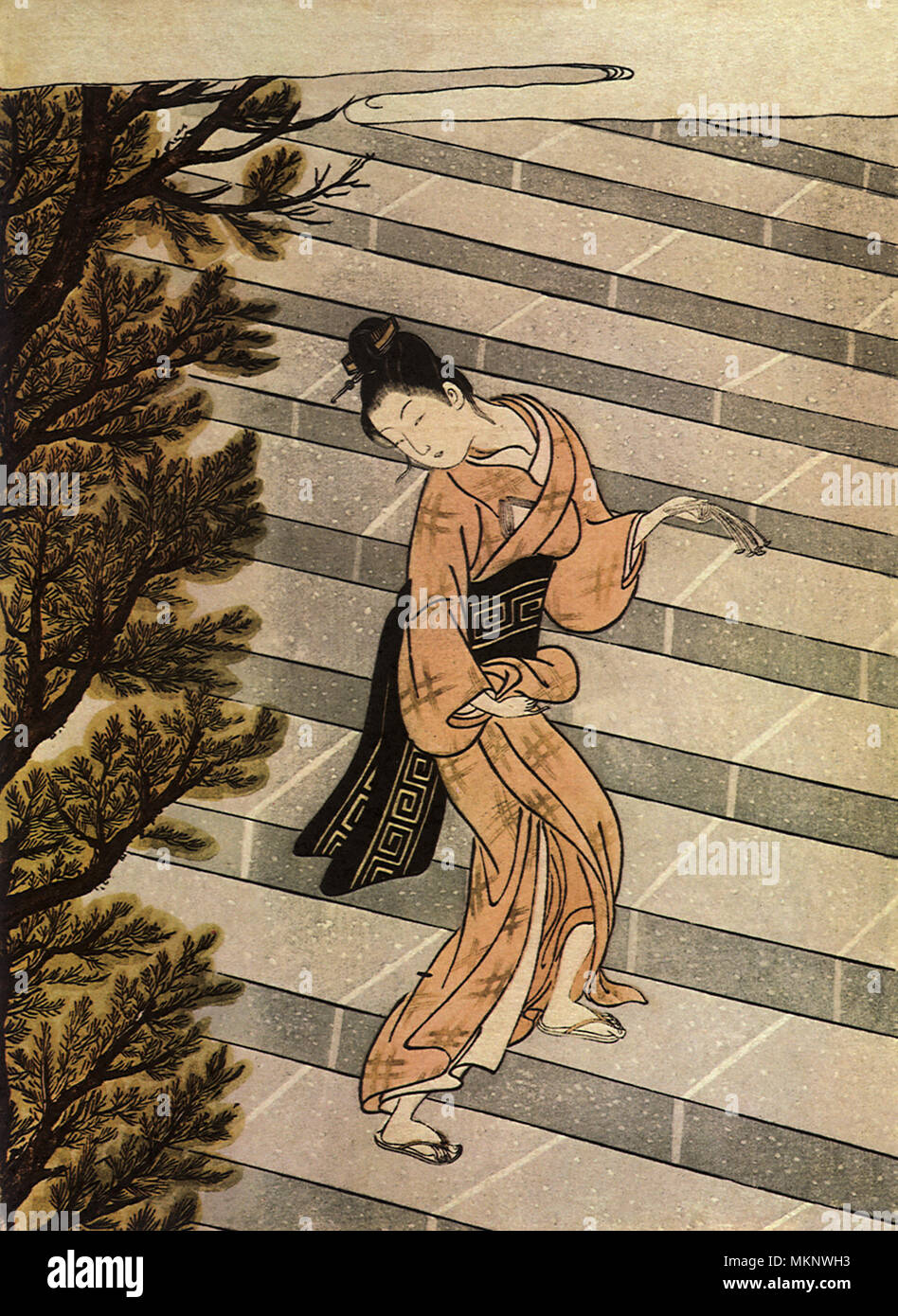 Climbing the Temple Steps Stock Photo - Alamy