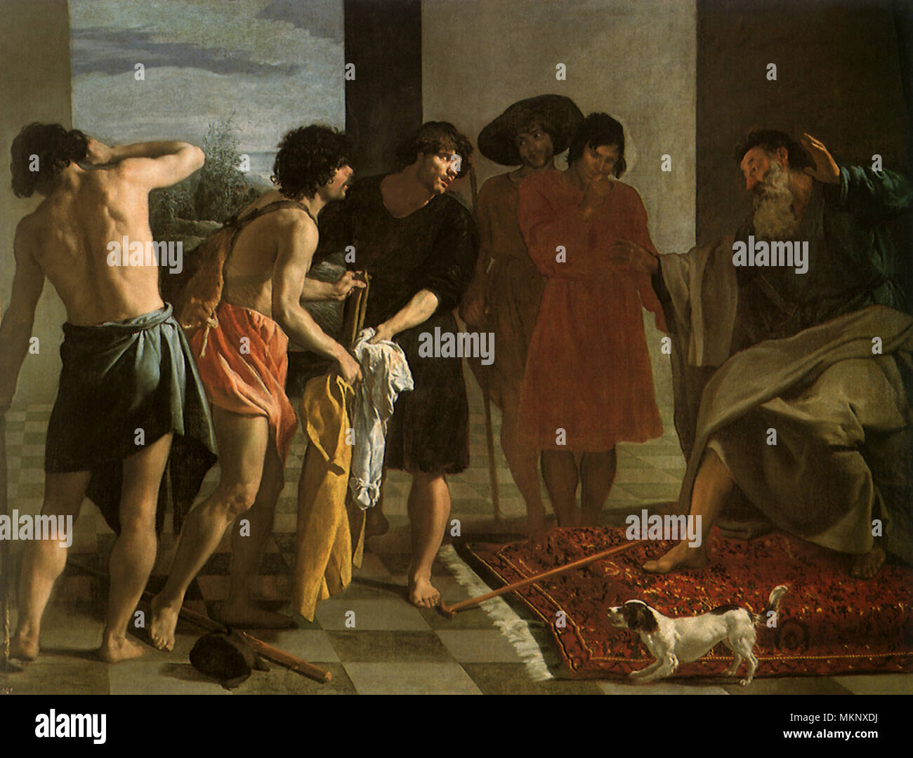 Joseph's Bloody Coat Brought to Jacob Stock Photo - Alamy