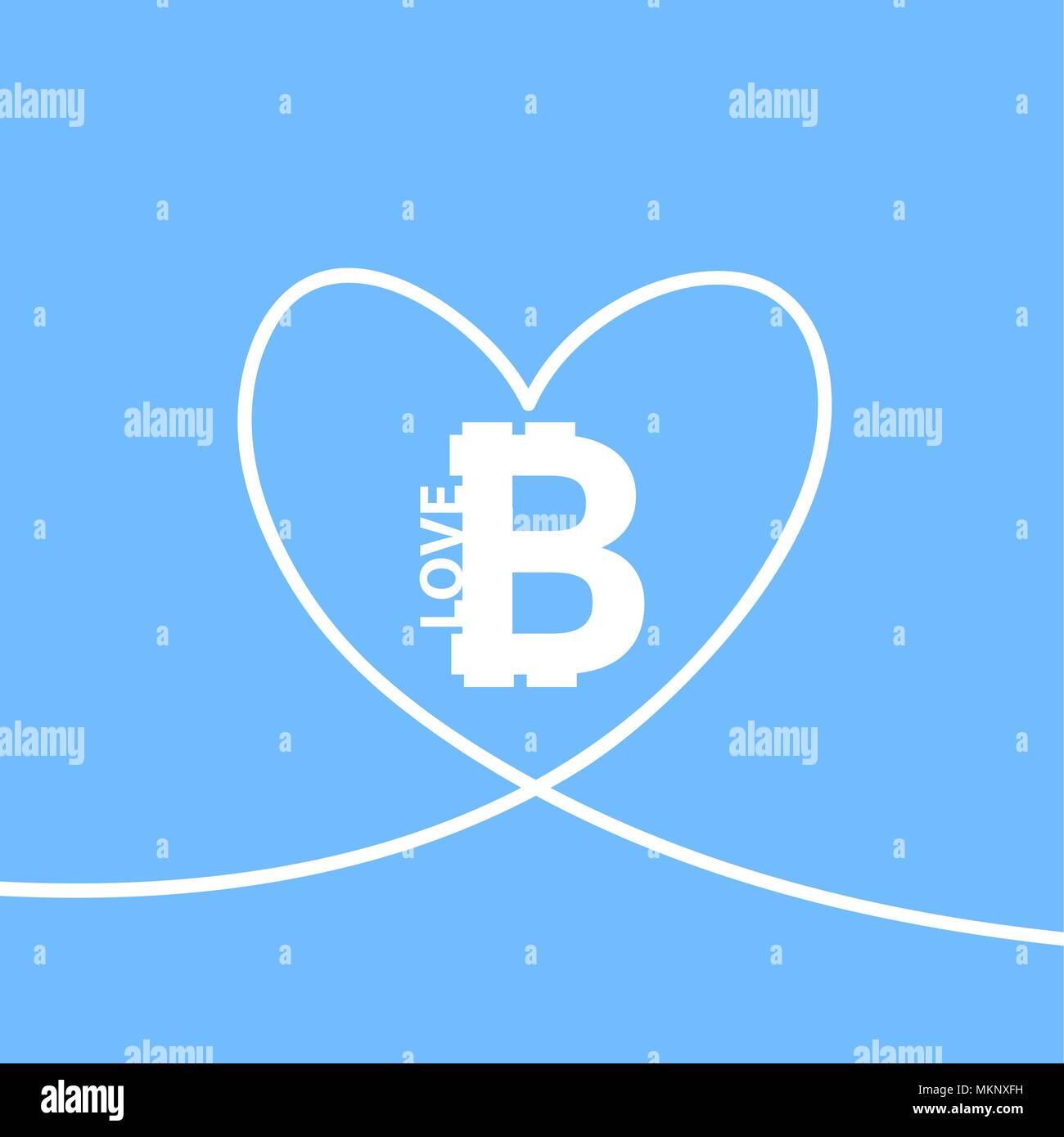 I love bitcoin vector icon Stock Vector Image & Art - Alamy