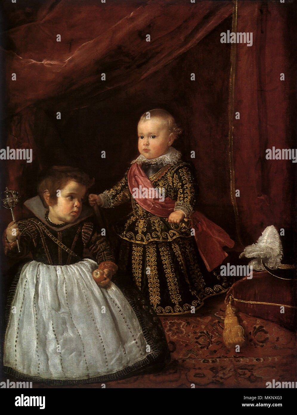 Prince Baltasar Carlos with a Dwarf Stock Photo - Alamy