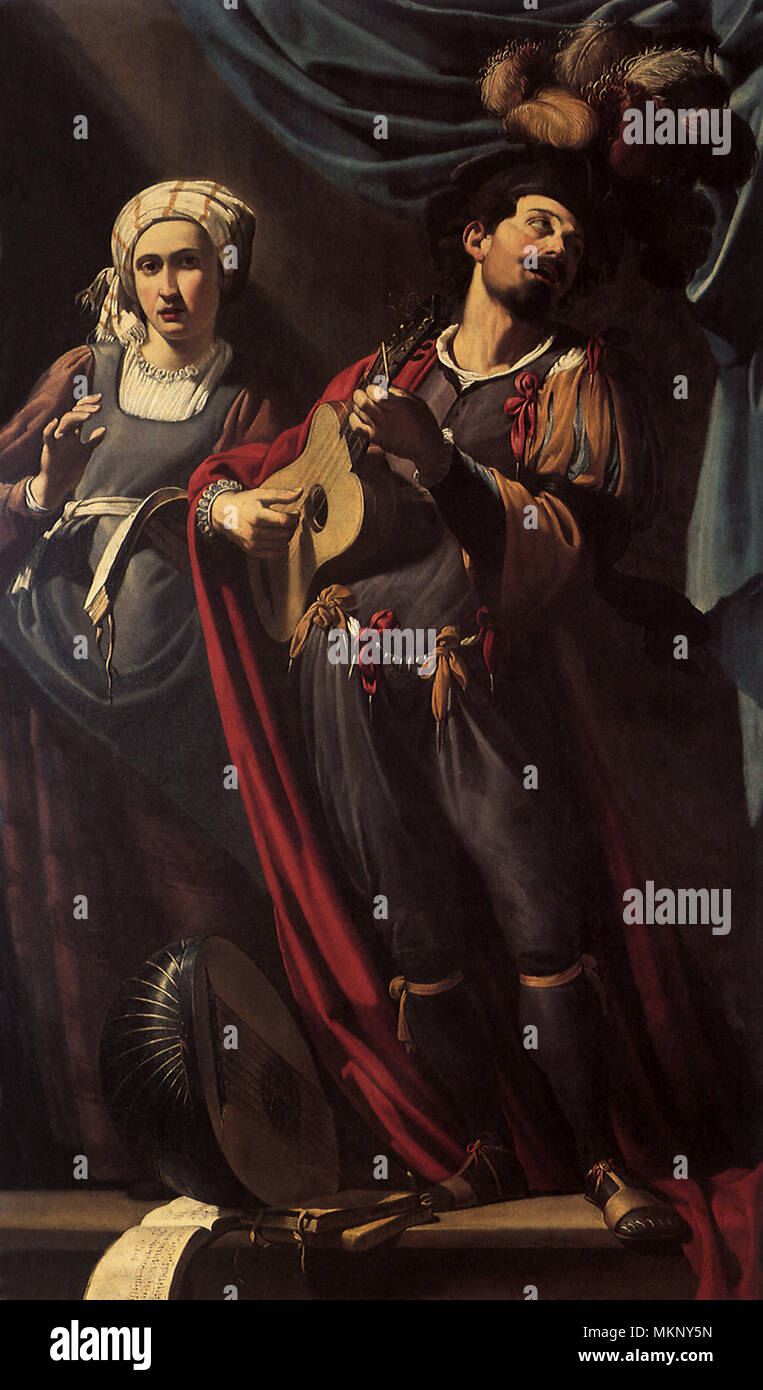 The Two Musicians Stock Photo - Alamy