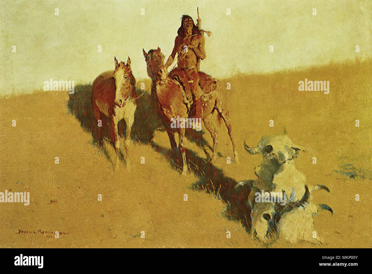 Native american indian scout hi-res stock photography and images - Alamy