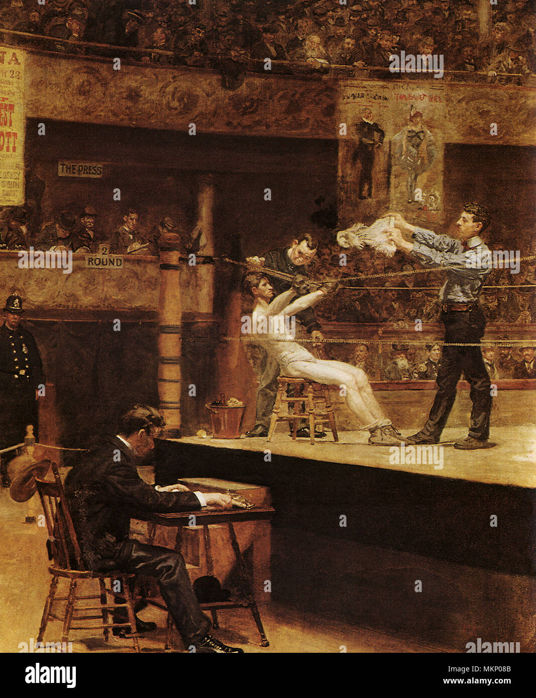 Vintage boxer corner man hi-res stock photography and images - Alamy