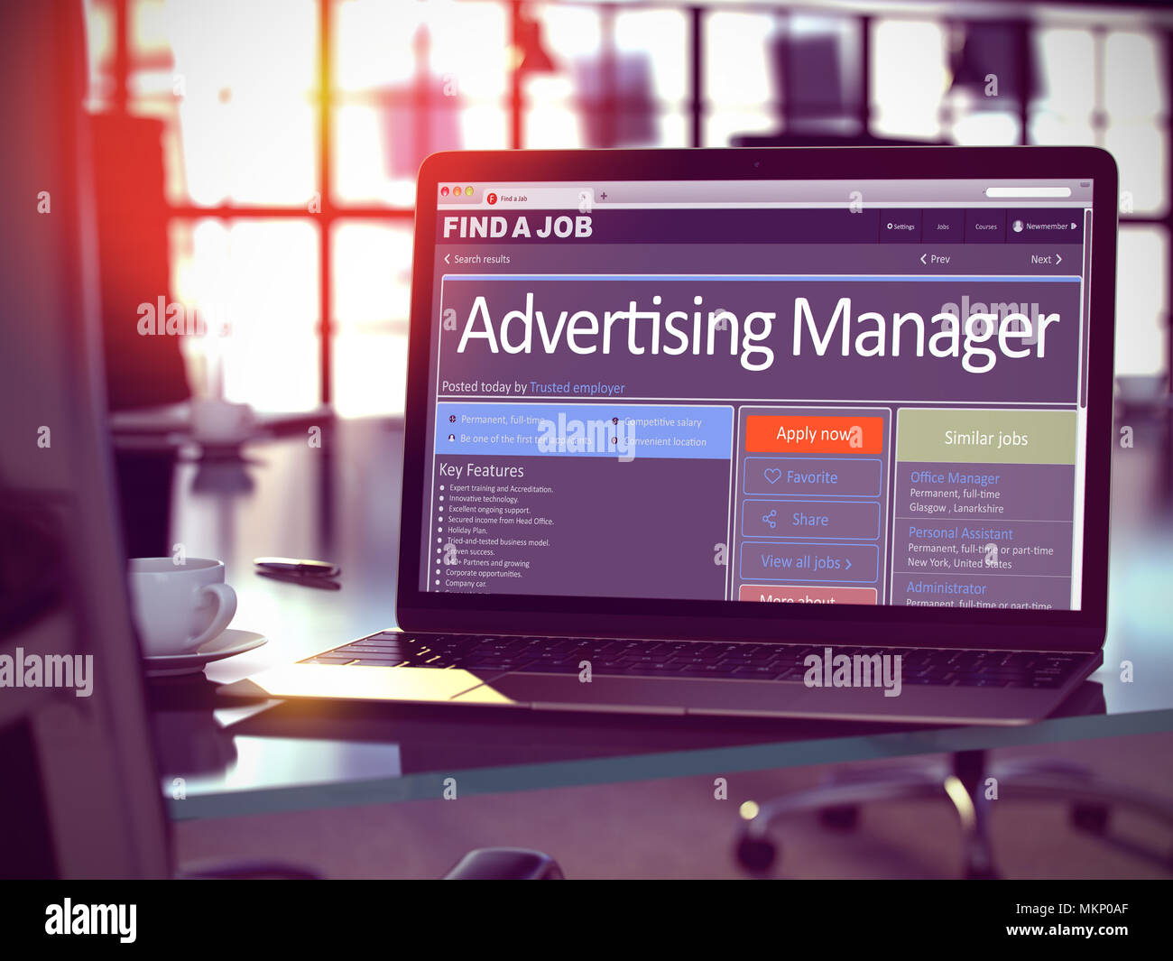 We are Hiring Advertising Manager. 3D Stock Photo - Alamy