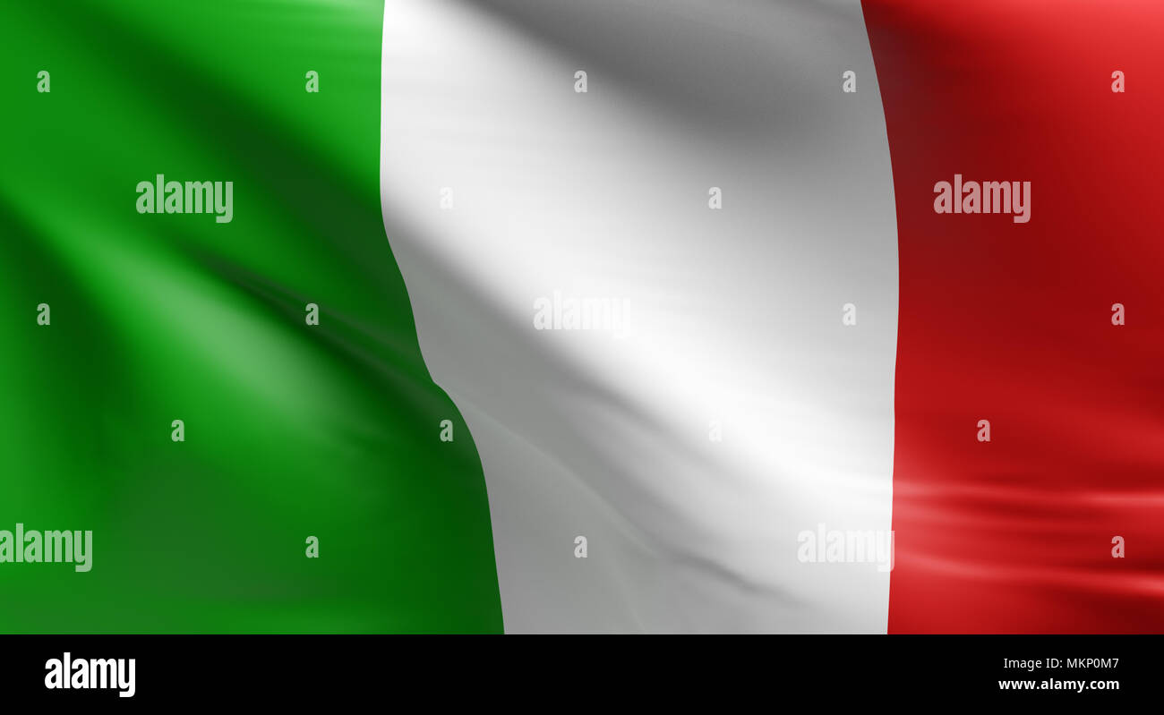 Flag of Italy using as background, 3d rendering Stock Photo - Alamy