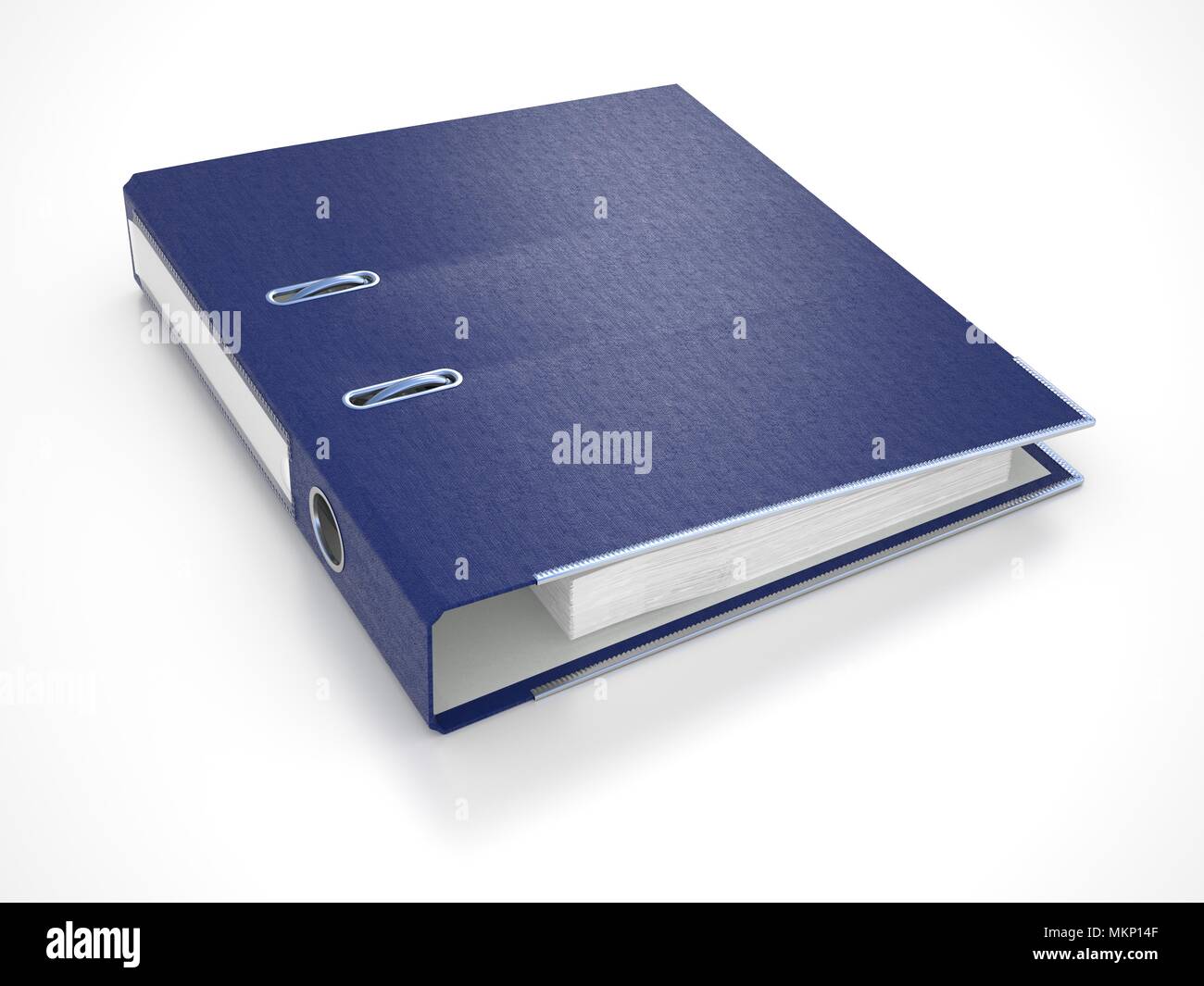 Blue Folder Isolated on White. 3d Stock Photo - Alamy