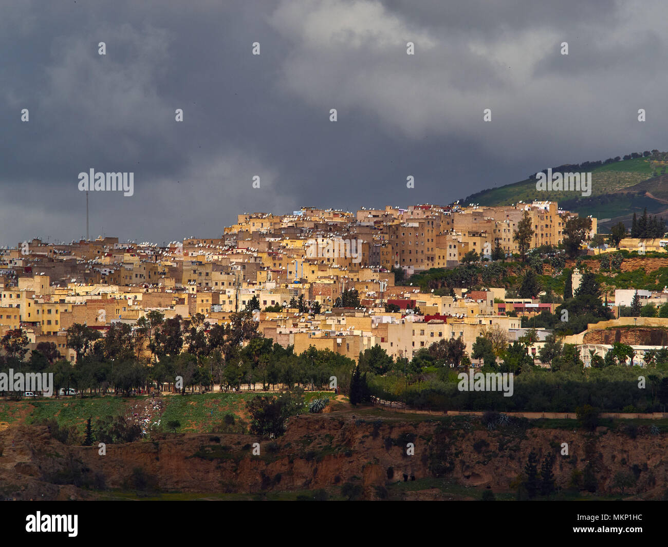 The area of the new construction of the building of the city of Fez ...