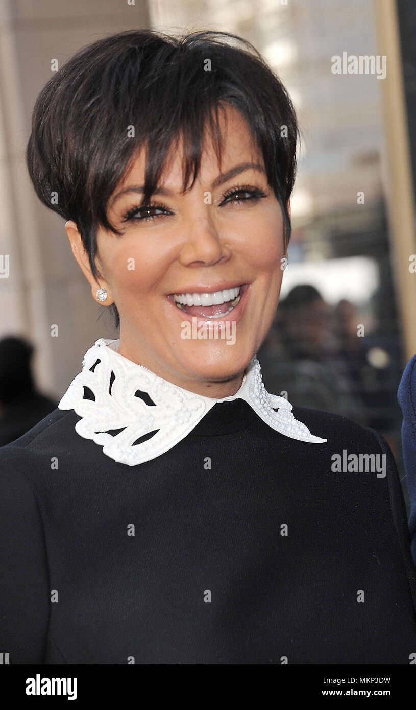 Kris Jenner at the star for Kenny Babyface Edmonds on the Hollywood ...