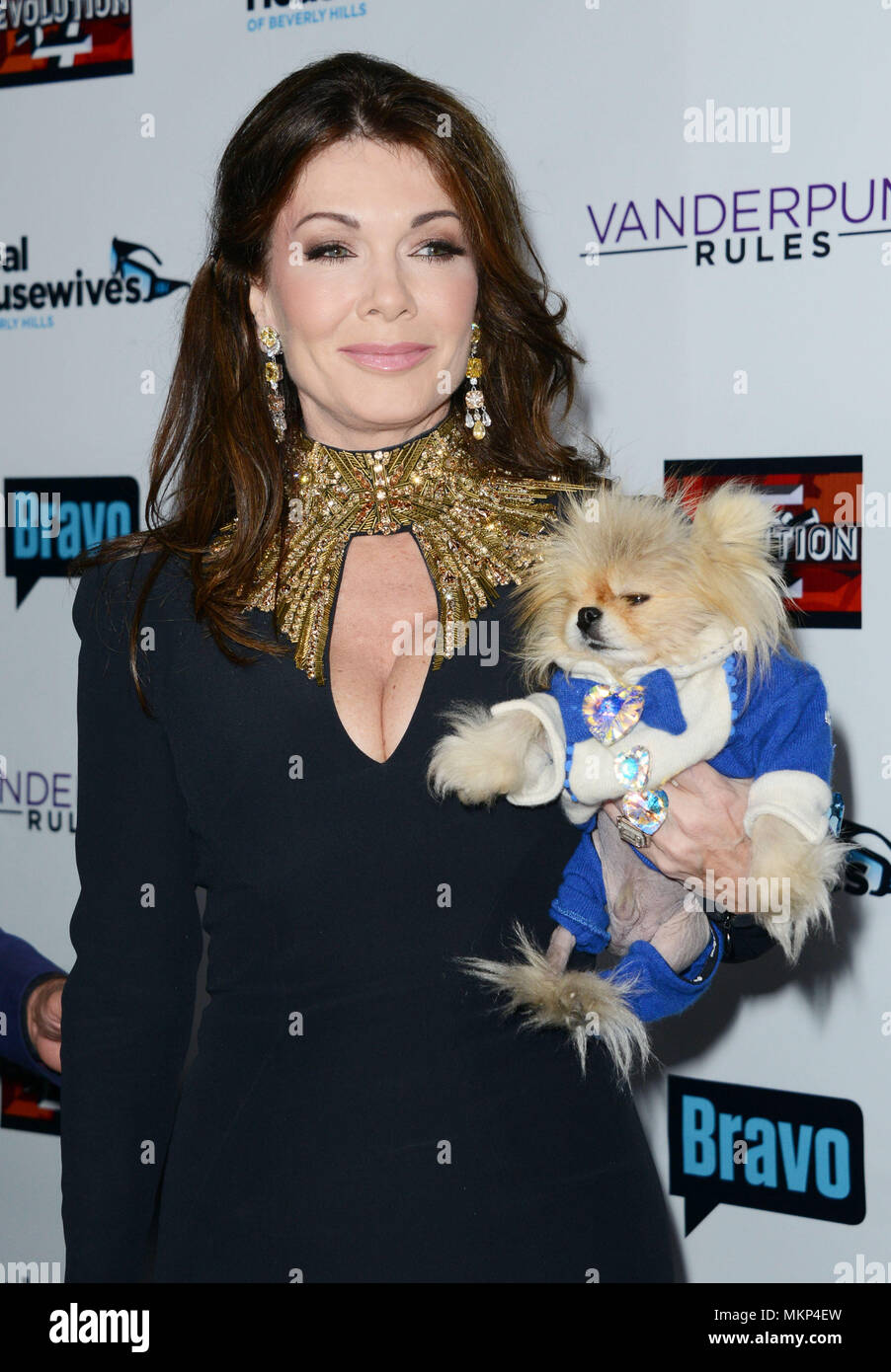 Lisa vanderpump and dog giggy red carpet event hi-res stock photography ...