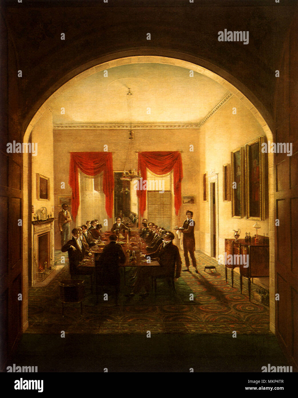 Vintage dinner party hi-res stock photography and images - Alamy