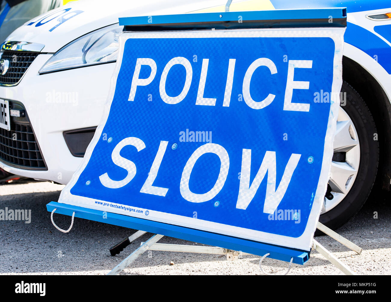 Metropolitan police sign warning police hi-res stock photography and ...