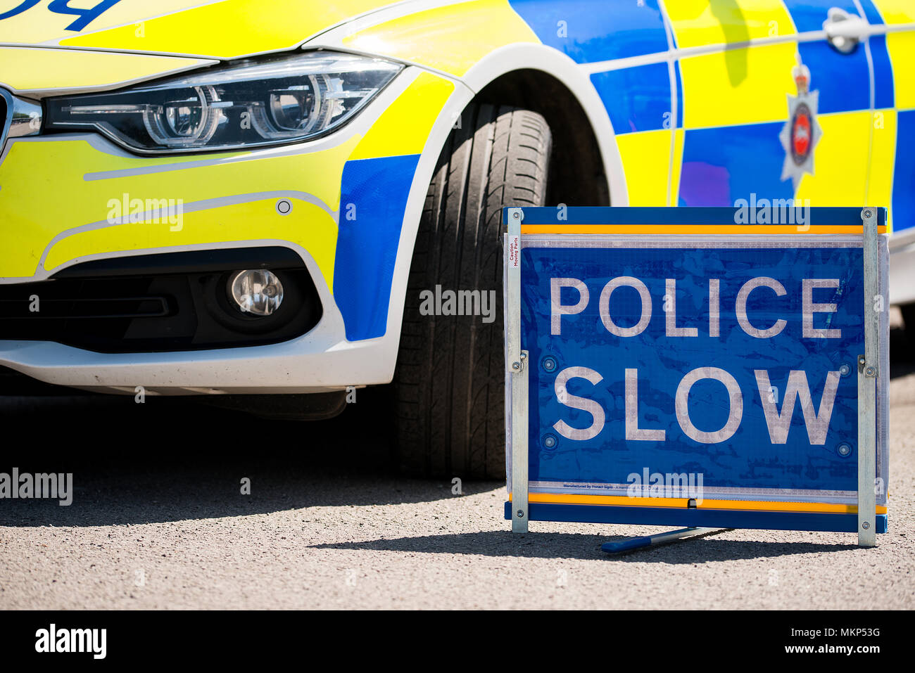 Metropolitan police sign warning police hi-res stock photography and ...