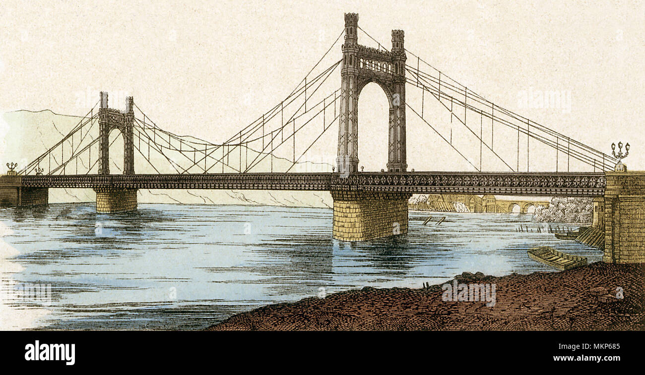 Bridge with Two Towers Stock Photo - Alamy