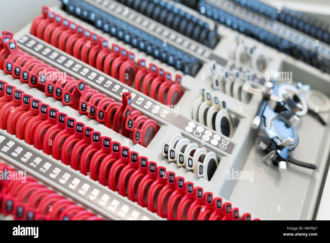 Set of ophthalmic glasses and corrective lenses Stock Photo - Alamy