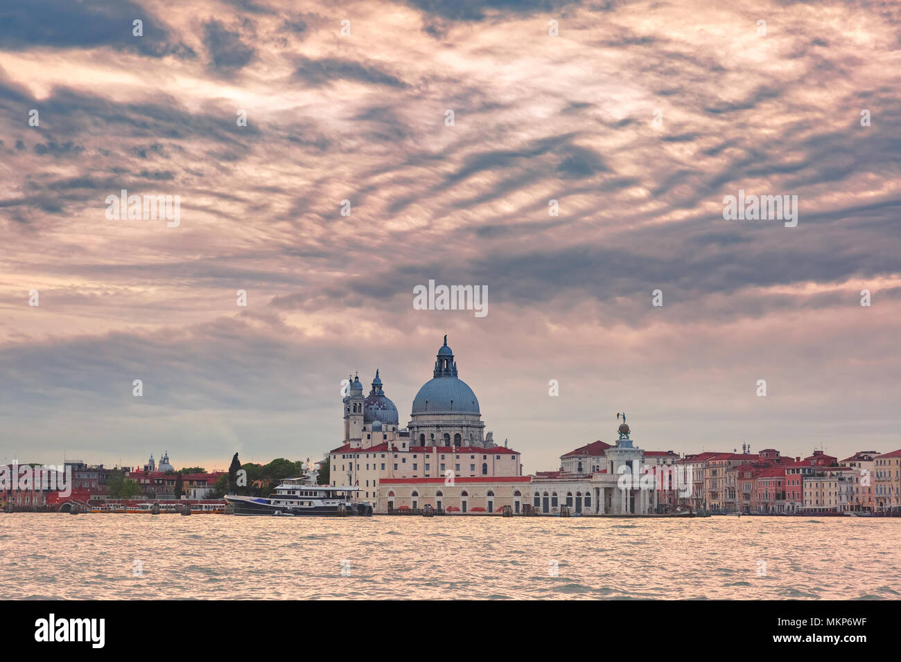 Grand canal at night in Venice, Italy Stock Photo - Alamy
