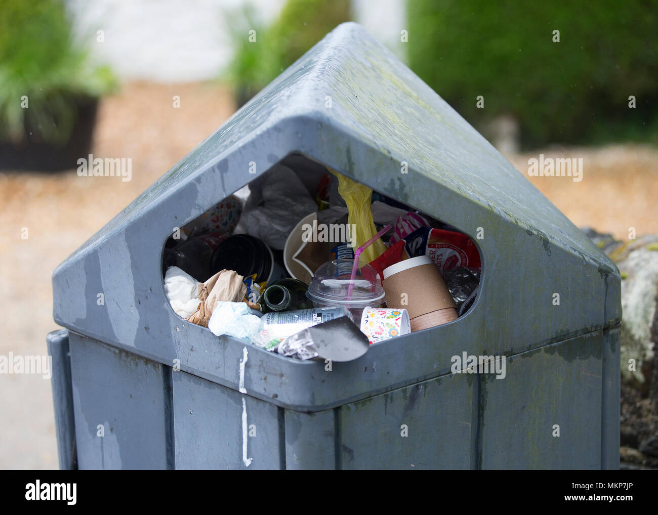 Litter Waste Trash Bin Can Bins Cans High Resolution Stock Photography ...