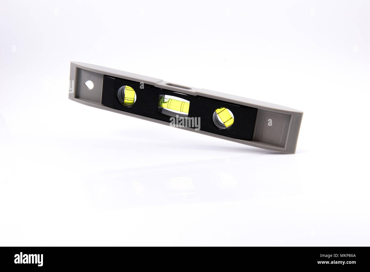 Tubular spirit level isolated on white background Stock Photo - Alamy