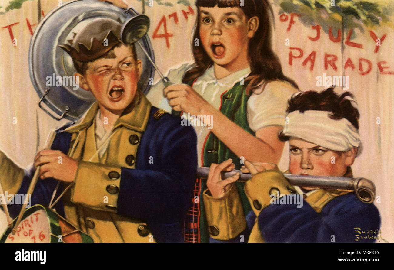Boy gets hit in the Head by Spoon during Parade Stock Photo - Alamy