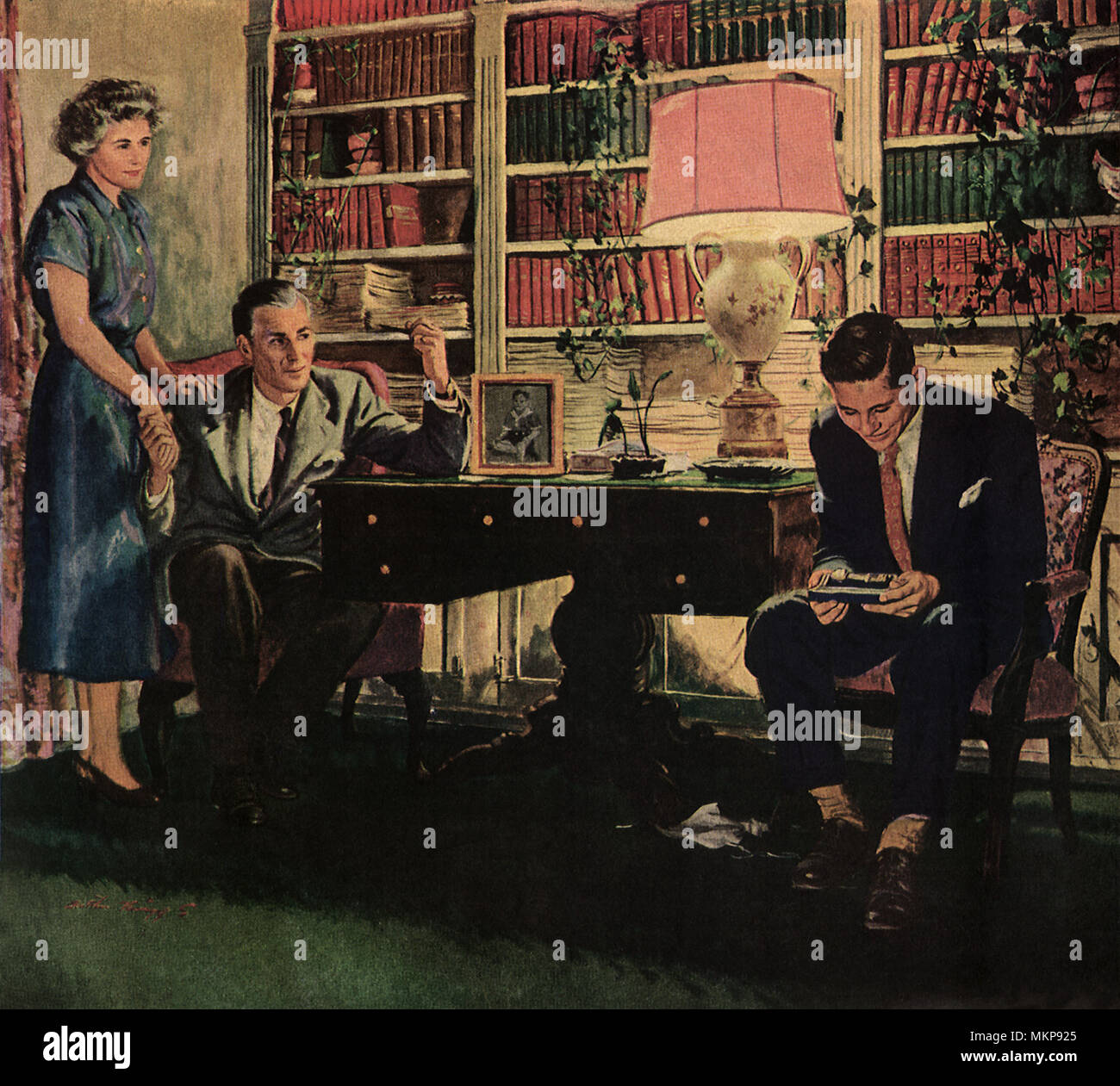 Kids and parents illustration hi-res stock photography and images - Alamy