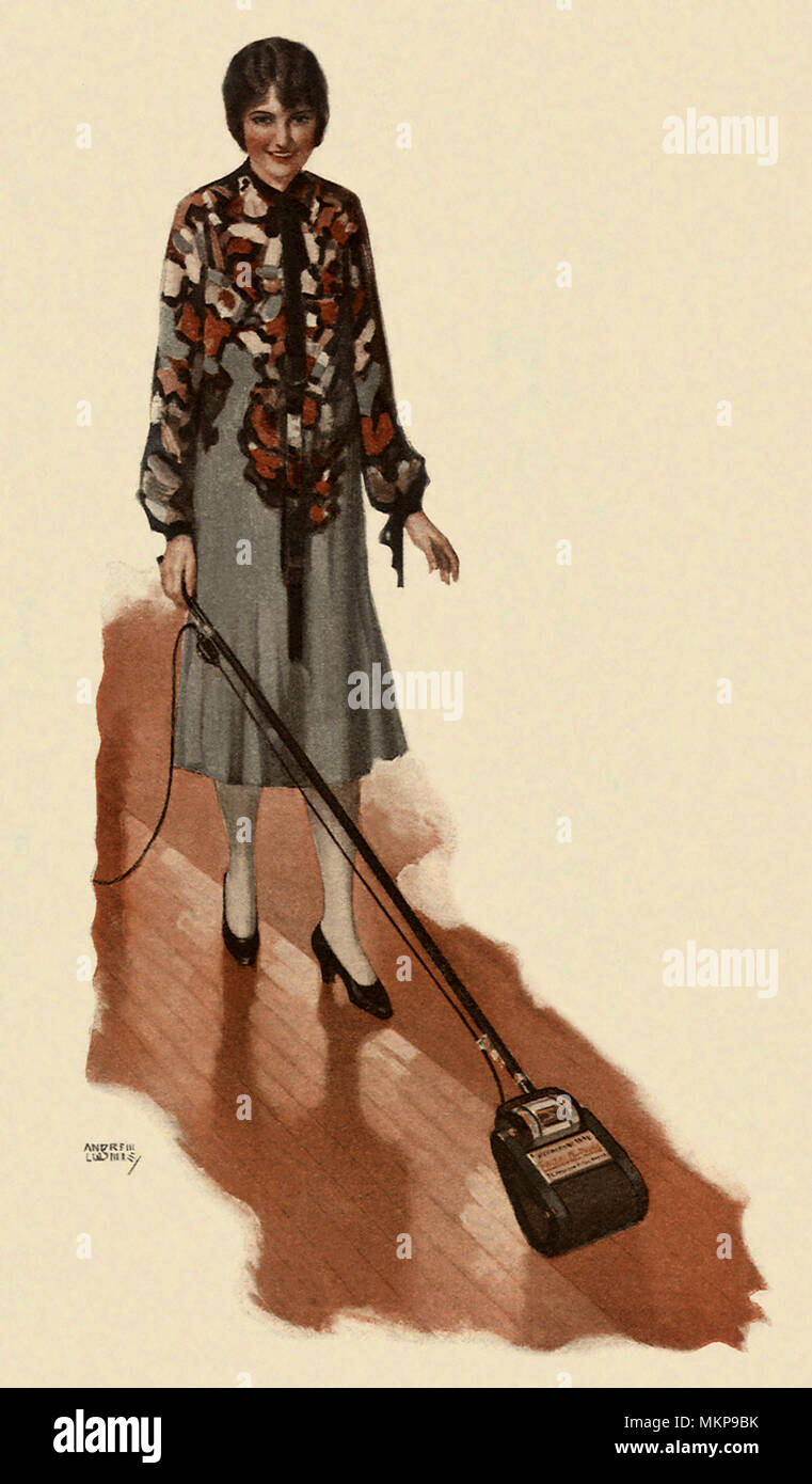 Woman mop vintage hi-res stock photography and images - Alamy