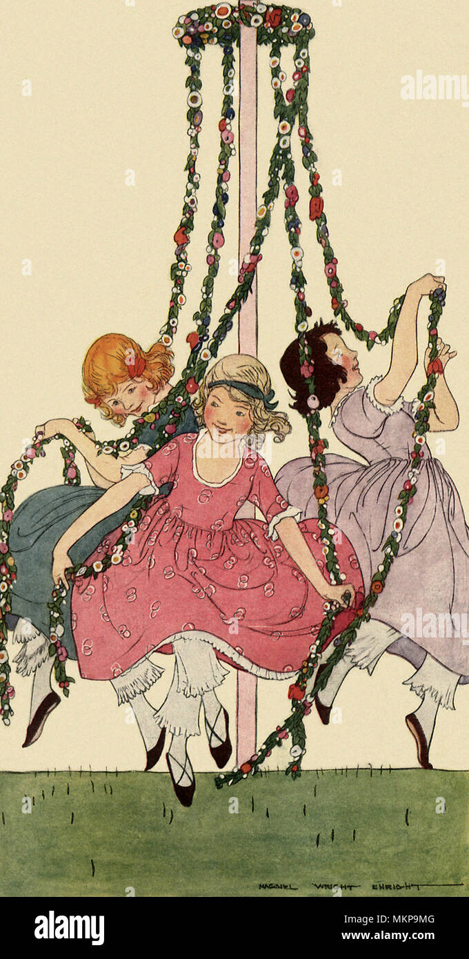 Maypole Dance Clipart
