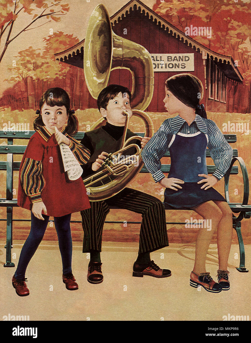 Sketches Of Boy Tuba Player