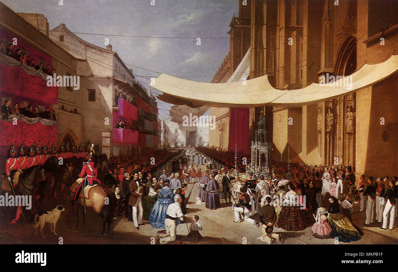 The Corpus Christi Procession in Seville Stock Photo - Alamy