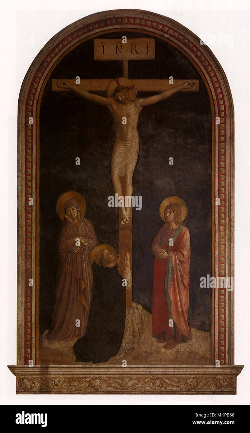 Crucifixion with Saint Dominic Stock Photo - Alamy
