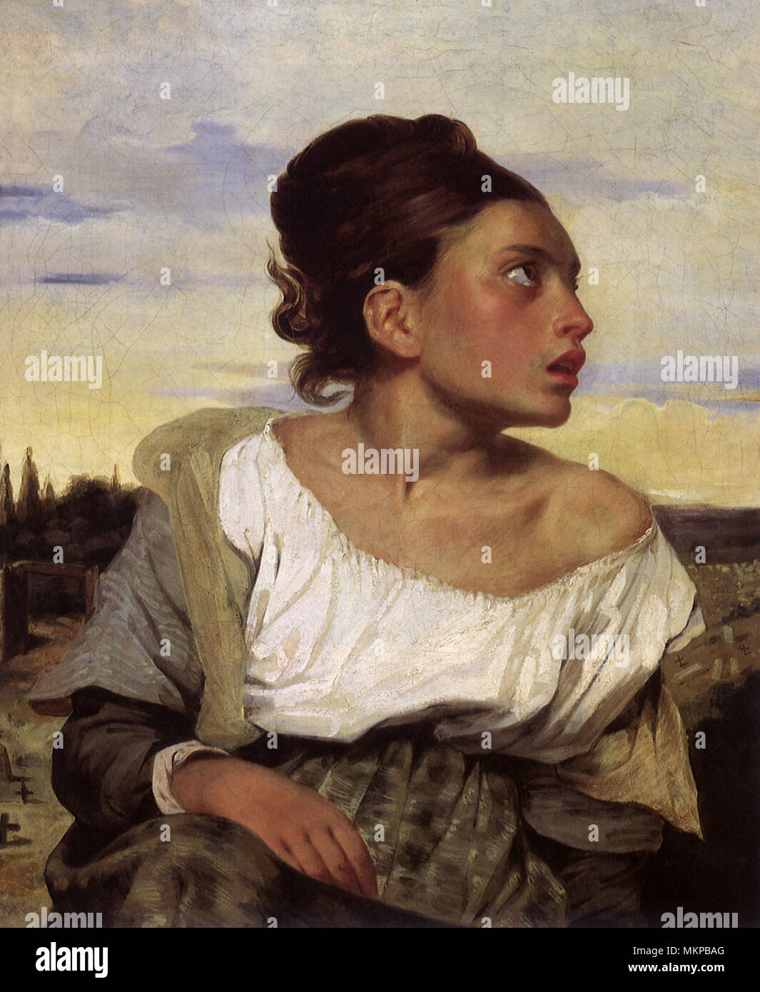 Orphan girl at cemetery hi-res stock photography and images - Alamy