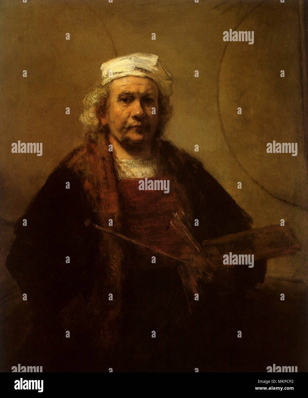 Self-portrait of Rembrandt Stock Photo - Alamy