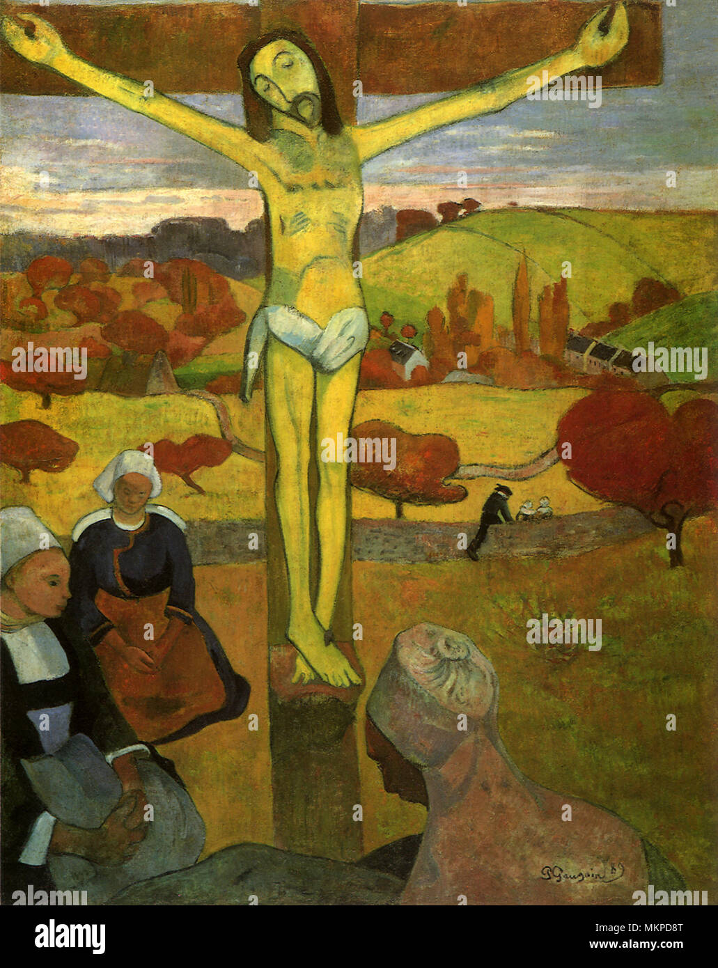 The Yellow Christ Stock Photo - Alamy