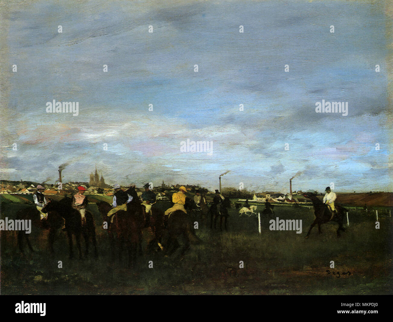 At the races edgar degas hi-res stock photography and images - Alamy