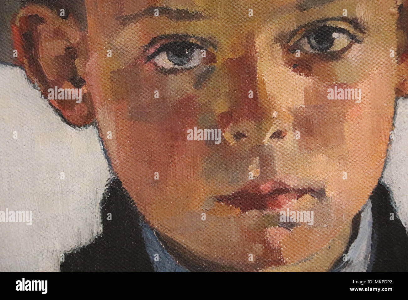 ‘George, the Artist’s Son, at eight’. Oil on canvas of Frederick Jaeger ...