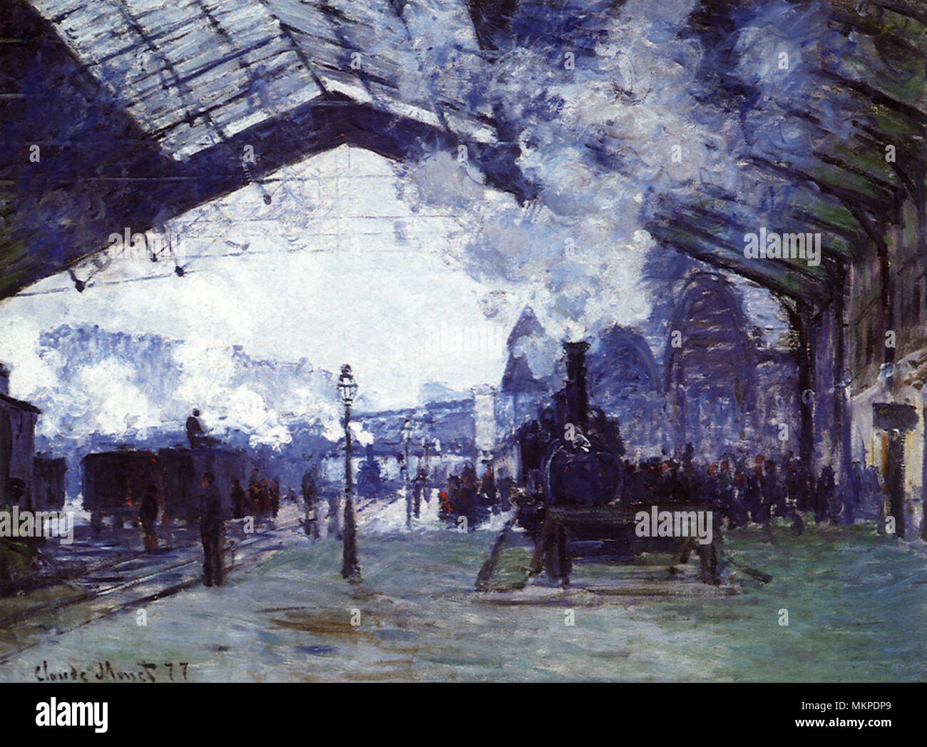 Monet arrival of the normandy train hi-res stock photography and images ...
