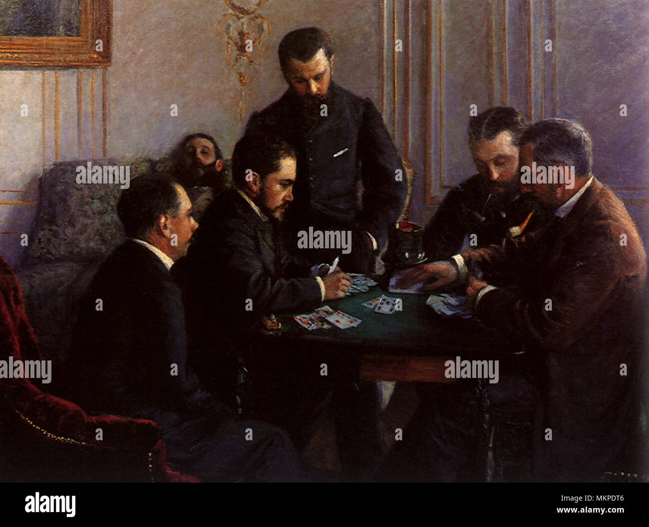 The Bezique Game Stock Photo - Alamy