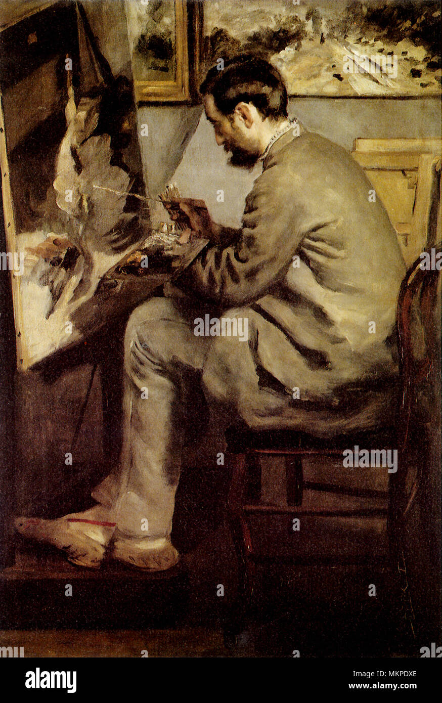 Portrait of Bazille Stock Photo - Alamy