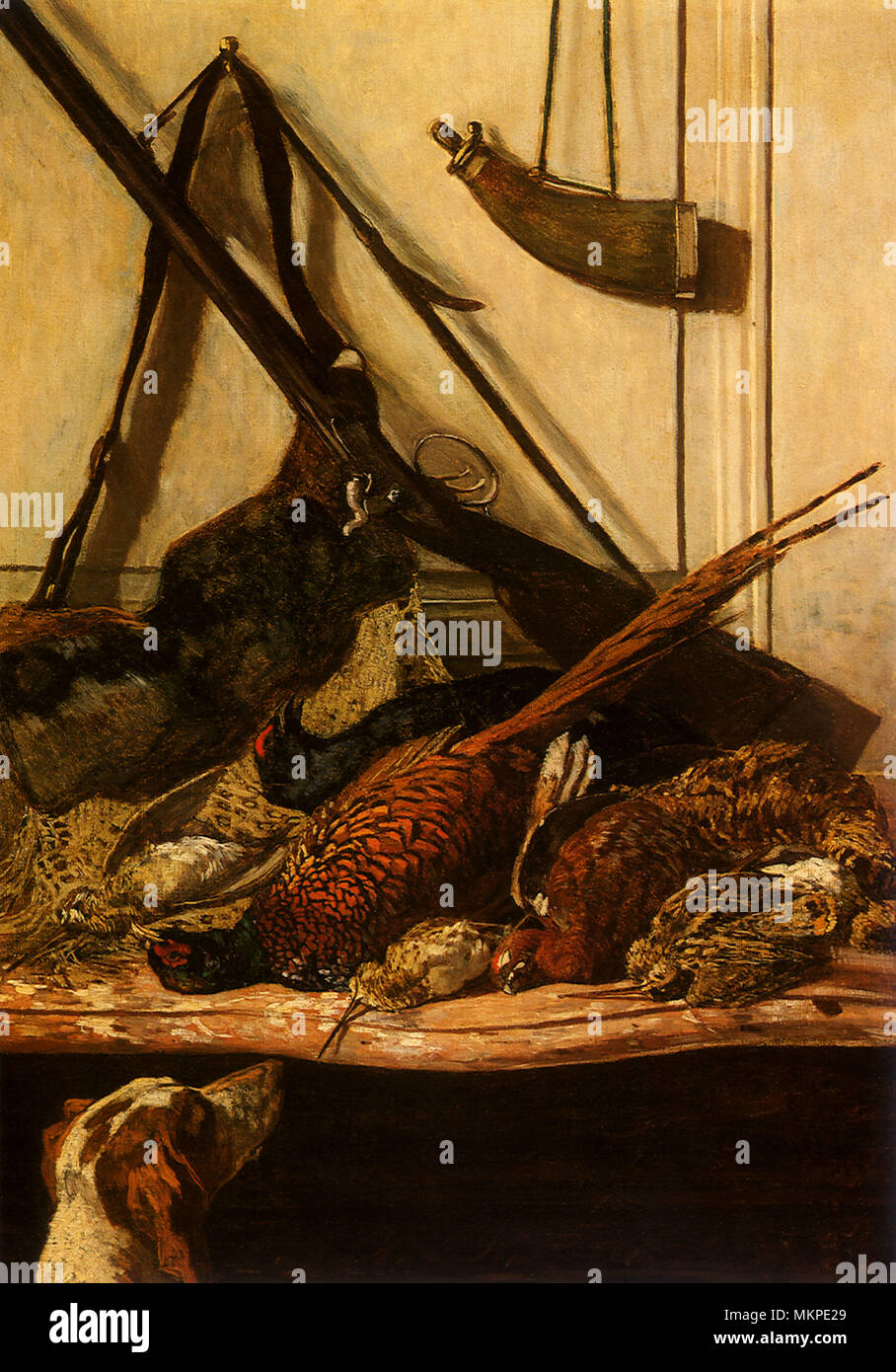 Still Life with Rifle and Game Stock Photo - Alamy