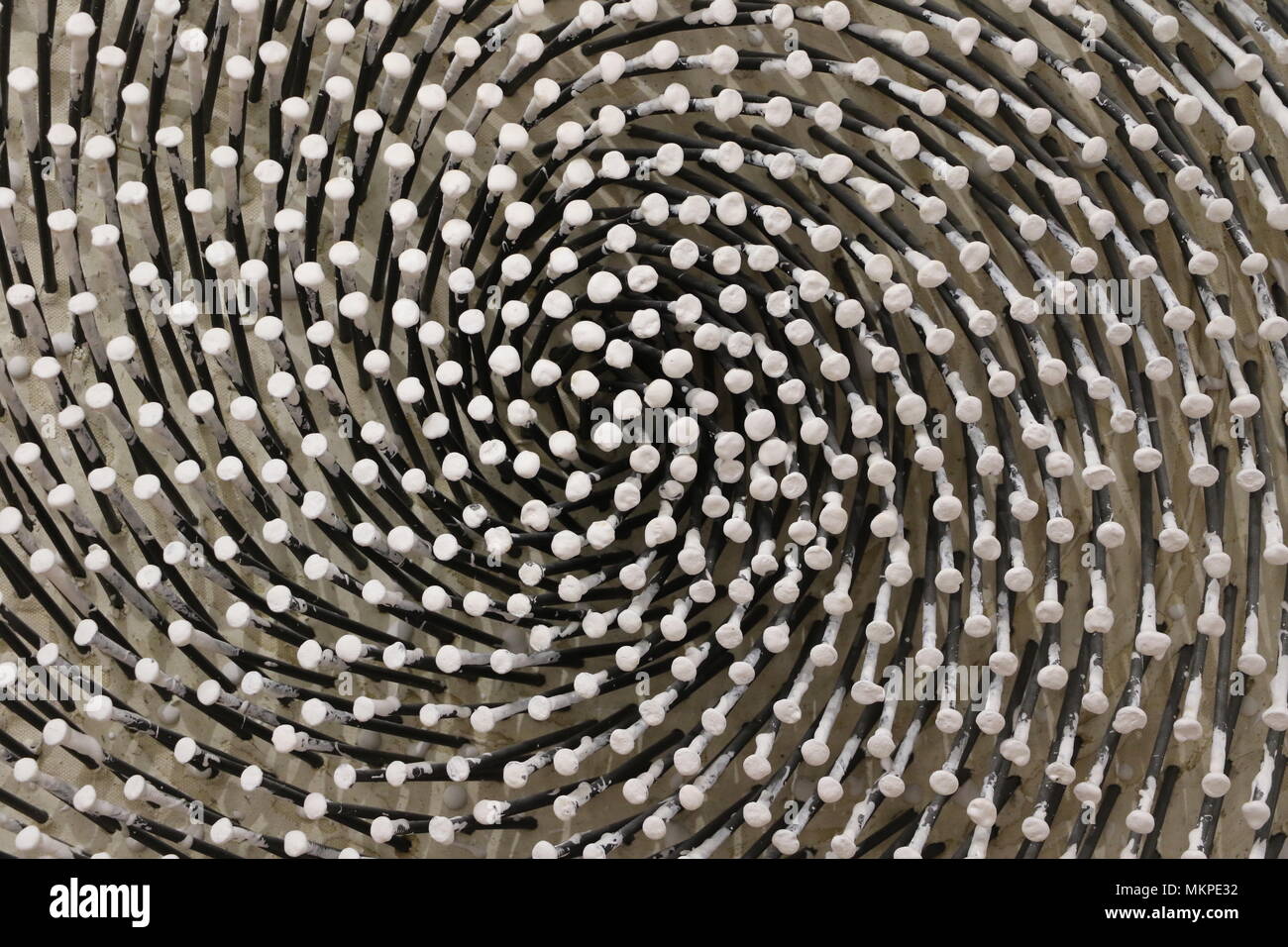 Spiral driven nails in the city of Vienna Stock Photo - Alamy