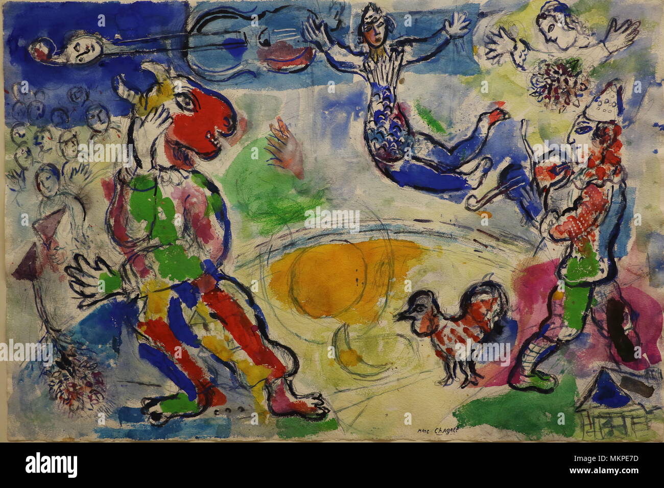 The Great Circus’. Painting of Marc Chagall, 1970. Albertina, Vienna ...