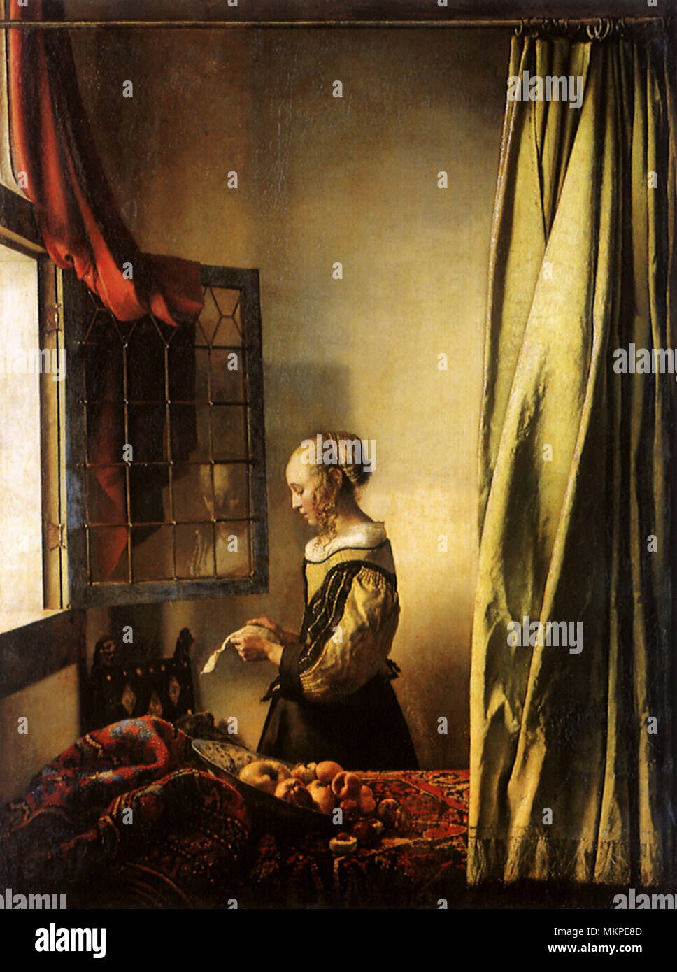 Johannes vermeer girl reading letter hi-res stock photography and ...